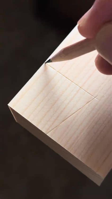I Made A Cross Half Lap Joint With One Side Triangular Woodworking
