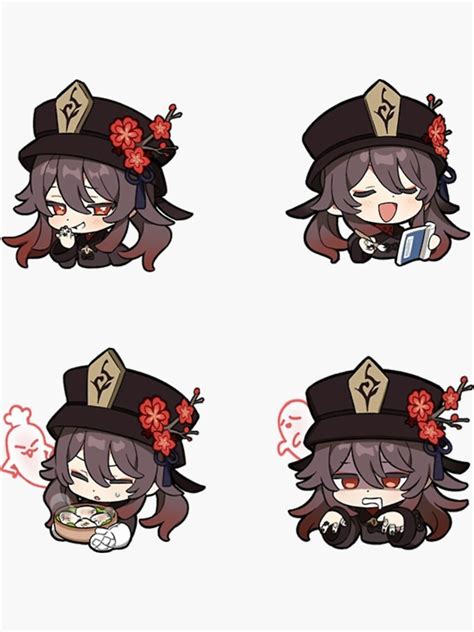 Genshin Impact Emojis Set 51 Sticker For Sale By Oyasuminana Redbubble