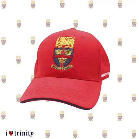 Twill Cap With Tck Logo Embroidery Red ‣ I Love Trinity Trinity