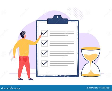 Planning Checklist Concept Of Business List And Plan Stock Vector Illustration Of Report Form