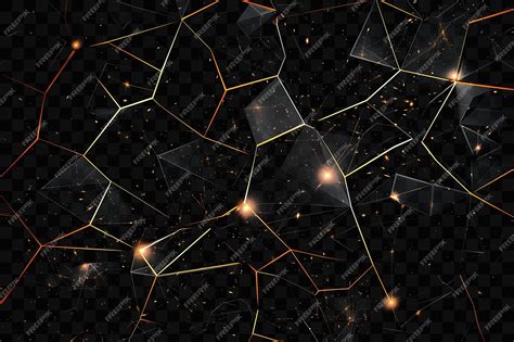 Premium Psd Texture Voronoi Diagram Background With Crystal And Gem Shapes Backg Glowing Y2k