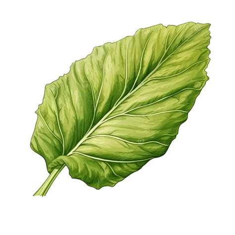 Tobacco Leaf Illustration On Isolated Background Tobacco Green