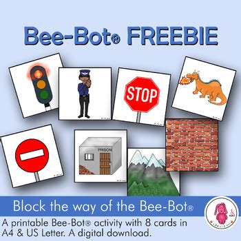 BEE BOT Mat Activity FREEBIE Block The Way Of The BeeBot Coding Printable