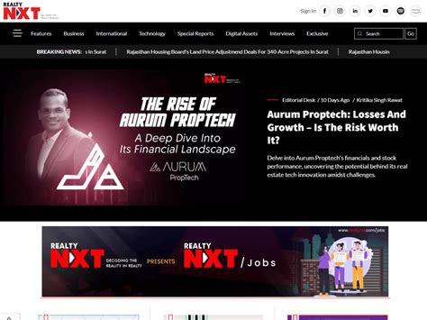 Indian Real Estate News Realtynxt Sites Gallery Design Awards Winner