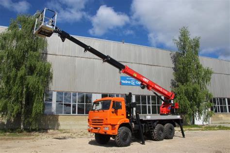 Автогидроподъёмник Чайка Socage T328 на базе КАМАЗ 43118 с лебёдкой