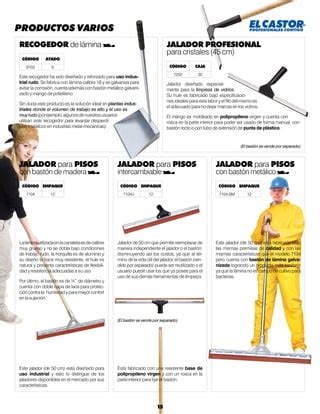 Catalogo El Castor Equipos De Limpieza Pdf