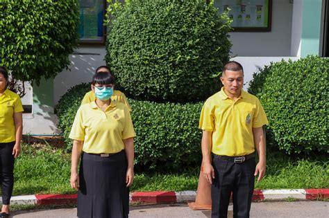 เข้าแถวเคารพธงชาติ ประจำสัปดาห์ที่หนึ่ง เดือนกรกฎาคม พ ศ 2567 สพป ข