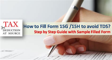 How To Fill Form 15g And 15h ★ Filled Form 15g Sample ★ Form 15h Sample ★