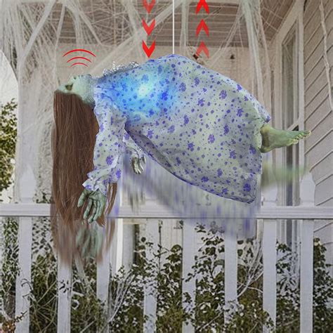 Halloween Outdoor Decorations 4 Ft Animated Halloween Prop With Sound And Motion Sensor Life