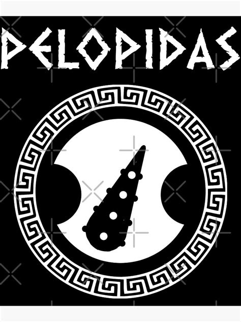 Lámina metálica Pelópidas de Tebas Escudo de la Banda Sagrada de la
