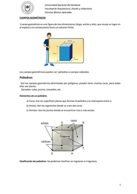 SOLUTION Unidad 5 Teor A Cuerpos Geom Tricos Studypool