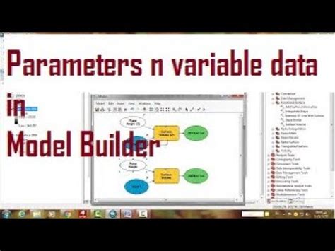 How To Use A Model Builder With Parameters N Variable Data YouTube