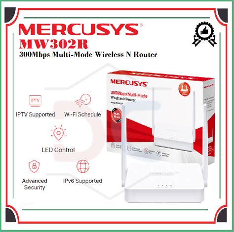 Mercusys Mw302r 300mbps Wireless N Router Lazada Indonesia