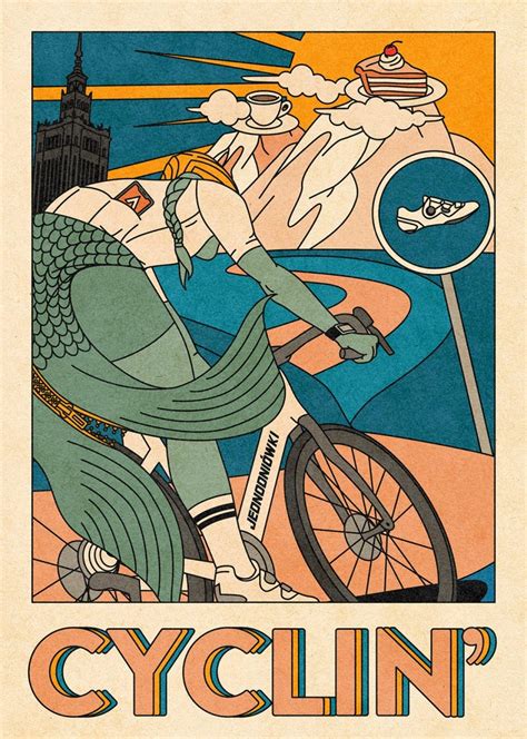 Warsaw Cyclin Poster By Adela Madej