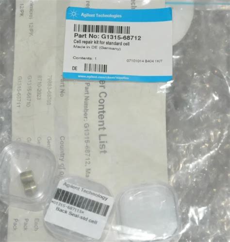 New In Box Agilent Cell Repair Kit For Standard G1315 68712 £192 54