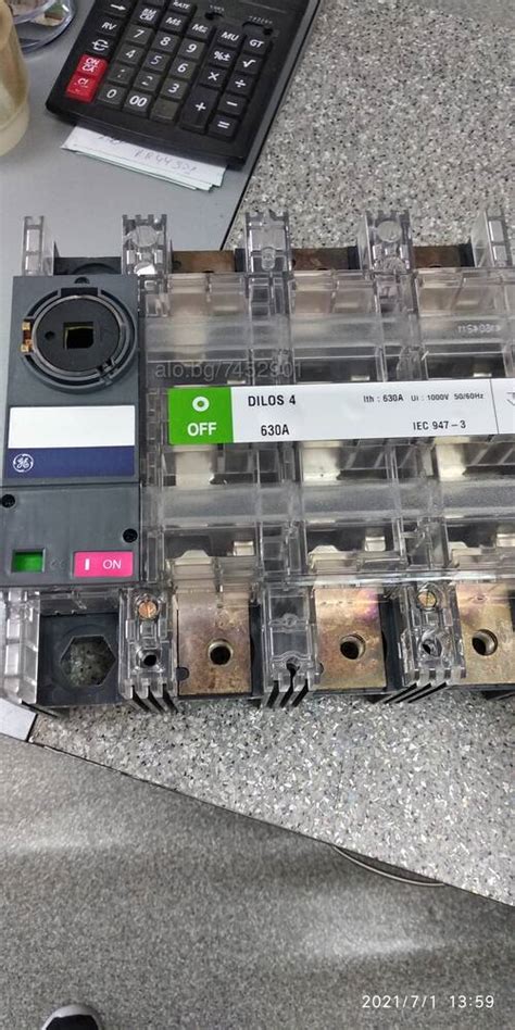 Товаров разединител Ge Dilos 4 630a 3p с ръкохватка Резервни части
