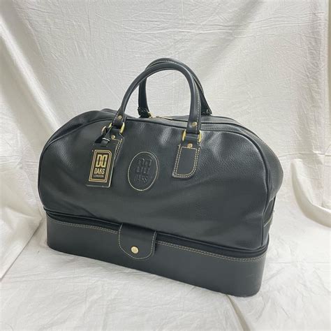 정품 닥스 노바체크 포인트 레더 블랙 보스턴백 토트백 가방 헬로마켓