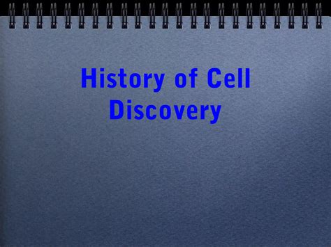 Cell Discovery And Theory Ppt