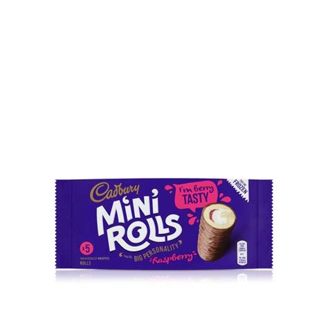 Cadbury Mini Rolls Raspberry X5 135g Spinneys Uae