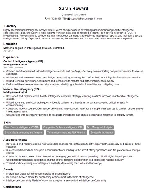 Top 10 Questions For Intelligence Analyst Interview ResumeGemini