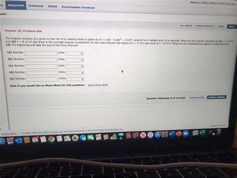 Solved Physics 1201 1202 2110 2112 2013 Ce Assignment Chegg