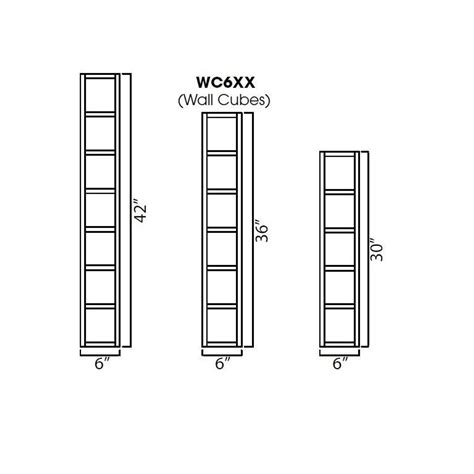 Wall Cubes Pd Wc642 Rta Kitchens Direct