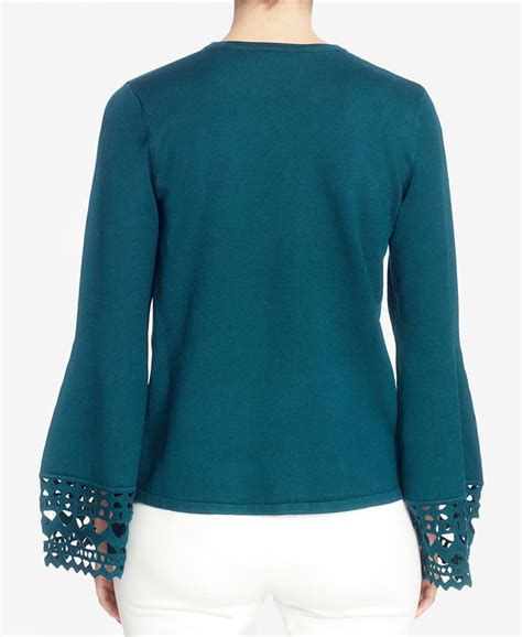 Catherine Malandrino Cutout Bell Sleeve Sweater Macys