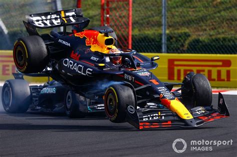 Hamilton Verstappen Battle And Crash In Hungary