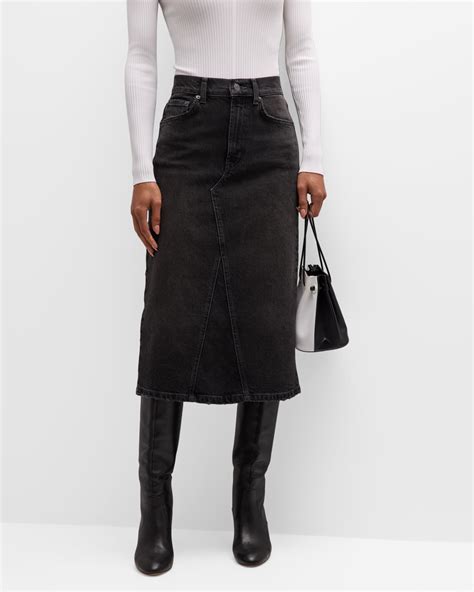 Rails Highland A Line Denim Midi Skirt Neiman Marcus