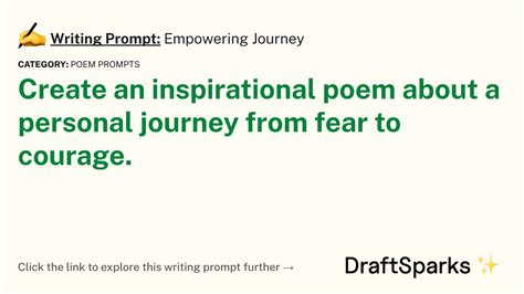 Writing Prompt Empowering Journey • Draftsparks