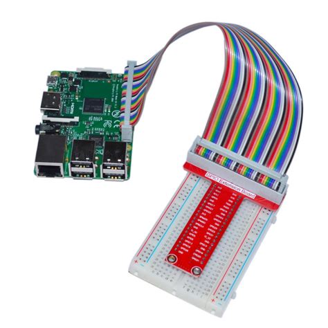 Gpio Extension Board V2 2 Ribbon Cable Breadboard For Rpi Oky1203