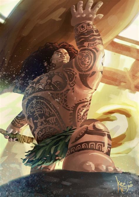 Pin By ᗩᑎgeᒪ ᒪoᗯᖇiᔕ 💕 On Moana Maui Moana Maui Maui X Moana Fanart