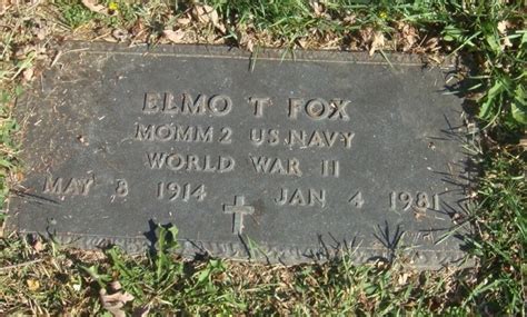 Elmo Theodore Fox 1914 1981 Find A Grave Memorial