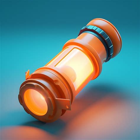 Cartoon Flashlight 3d Premium Ai Generated Image