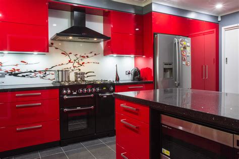 Creating A Contemporary And Stylish Black And Red Kitchen Design