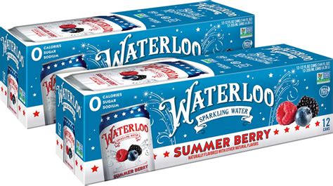Waterloo Sparkling Water Variety Pack 24 Pack Sugar Free