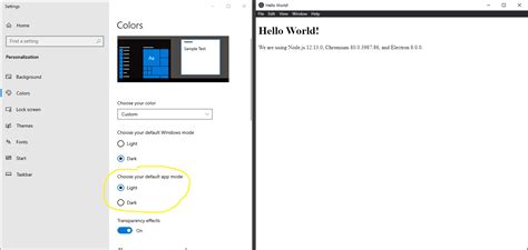 Electron App Is Always Rendered In Dark Mode On Windows · Issue 22084 · Electron Electron
