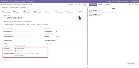 display product availability on your odoo 16 ecommerce website numla