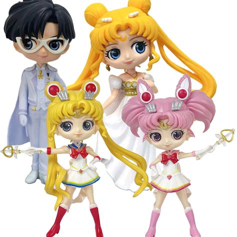 Qposket Sailor Moon Tsukino Usagi Figuras De Acción Chibi Utiliza