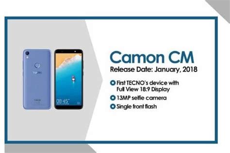 Infographic The TECNO Camon Camera Evolution PhoneCorridor
