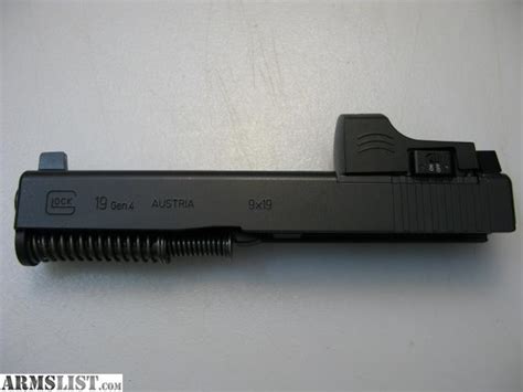 Armslist For Sale Glock 19 Gen 4 Mos Slide With Rmr Mounted