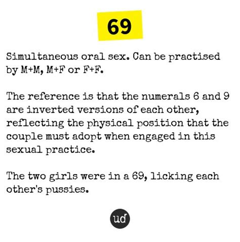 Urban Dictionary On Twitter 69 Simultaneous Oral Sex Can Be