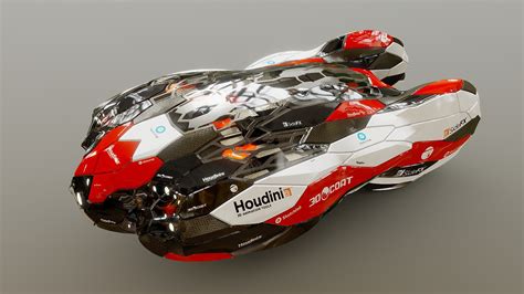 Procedural Hard Surface Modeling Test 9 61 3d Model By Asaito