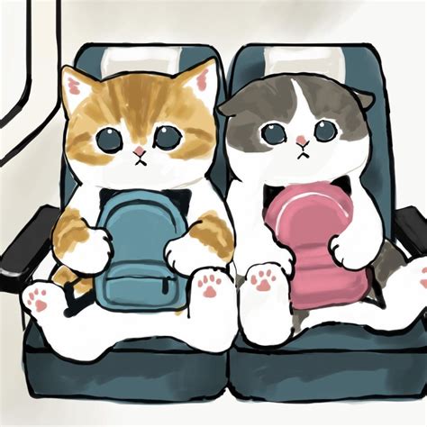 いいね！154千件、コメント45件 ― ぢゅの🐈 もふもふお絵かきmofusandのinstagramアカウント 「帰りは寝落ち😪