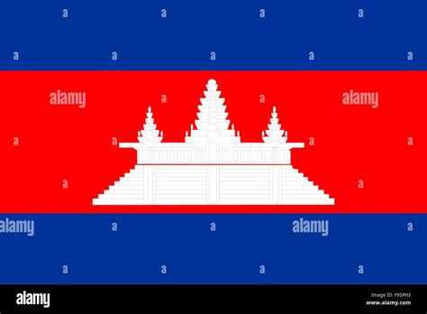 Flag Of Cambodia Stock Photo - Alamy