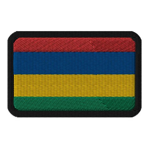 Mauritius Flag Embroidered Patch Etsy