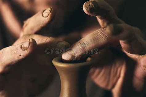 Pottery Art Clay Product Molding Stock Image Image Of Modeling