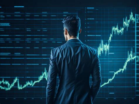 Premium Ai Image A Man In A Suit Stands In Front Of A Graph That Says Business