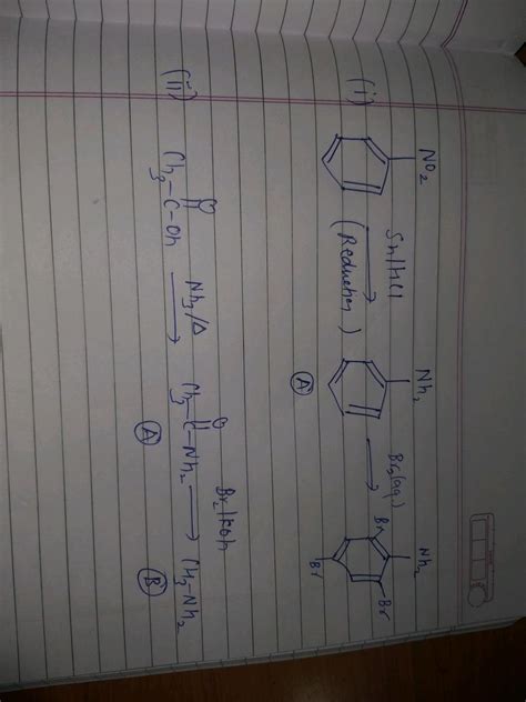 Complete The Following Reactions C H CONH Br KOH A CHCl KOH B Sn HCl C