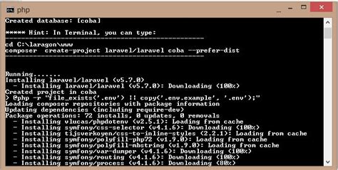 Membuat Project Laravel Baru Di Laragon